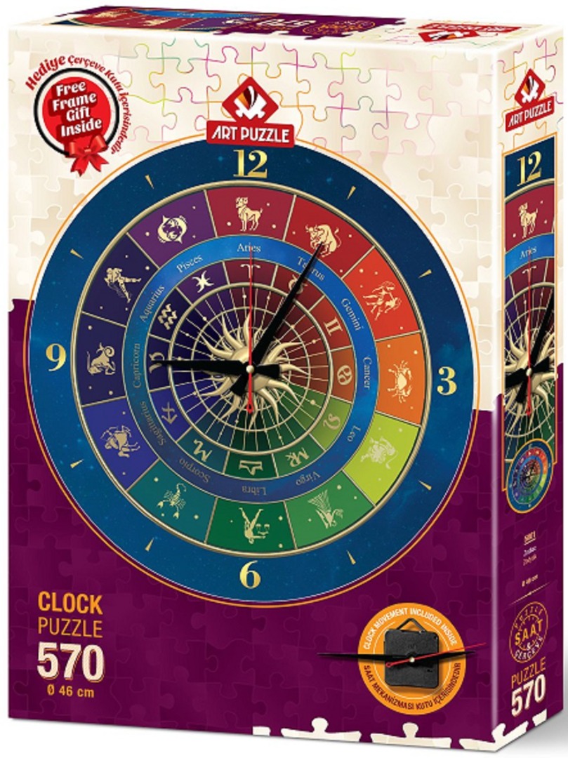 Art Puzzle - Puzzel-Klok - Zodiac - 570 stukjes - Legpuzzels 301-750 ...