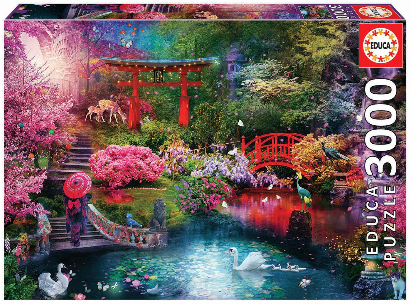 Educa - Legpuzzel - Japanse Tuin - 3000 stukjes - Legpuzzels 2001-5000 ...