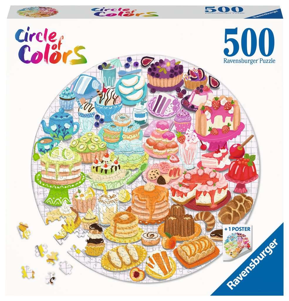 Ravensburger - Ronde Legpuzzel - Circle of Colors - Toetjes en Gebak ...