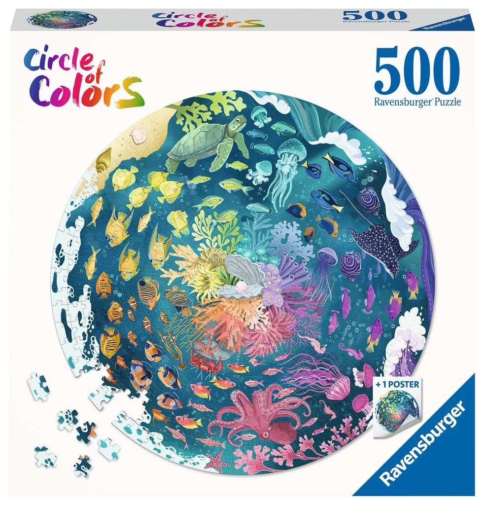 Ravensburger - Ronde Legpuzzel - Circle of Colors - Oceaanleven - 500 ...